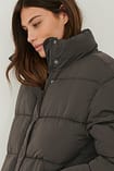 Short Padded Jacket Brown | NA-KD