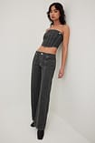 Contrast Stitching Denim Grey | NA-KD