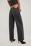 Contrast Stitching Denim Grey | NA-KD