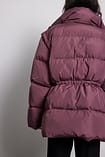 Down Blend Removable Sleeves Padded Jacket Purple | NA-KD