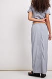 Drawstring Detail Maxi Skirt Grey | NA-KD