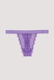 Elastic Lace Thong Purple Na Kd