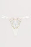 Embroidery Strappy Detail T-String Flower | NA-KD