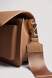 Faux Suede Crossbody Bag Brown | NA-KD