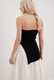 Fine Knitted High Slit Tube Top Black | NA-KD