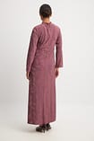 Flowy Patterned Maxi Dress Purple | NA-KD
