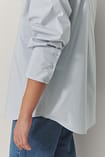 Oversized Boxy Shirt Blue | NA-KD
