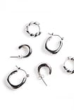 Silver Plated Multipack Small Hoops Silver | NA-KD
