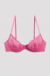 Heart Detailed Cup Bra Pink Na Kd