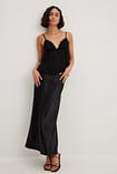 Lace Cup Singlet Black | NA-KD