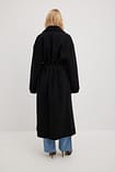 Long Wool Blend Coat Black | NA-KD
