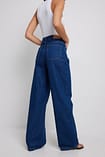 Low Waist Dropped Rise Jeans Blue | NA-KD