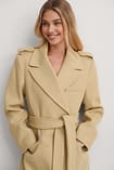Maxi Coat Beige | NA-KD