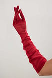 Mesh Gloves Red | NA-KD