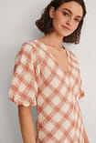 Check Maxi Dress Checkered | NA-KD