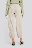 Cocoon Elastic Suit Pants Beige | NA-KD