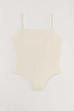 Cross Back Rib Body Offwhite | NA-KD