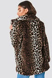 Faux Fur Leo Jacket Brown | NA-KD