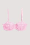 Lace Cup Micro Bra Pink | NA-KD