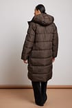 Long Padded Jacket Brown | NA-KD
