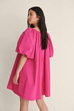 Maxi Volume Mini Cotton Dress Pink | NA-KD