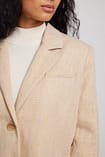 Oversized Detail Blazer Beige | NA-KD