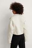 Padding Quilted Jacket Offwhite | NA-KD