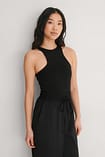 Racerback Singlet Black | NA-KD