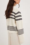 Rib Knitted Striped Sweater Stripe | NA-KD
