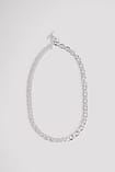 Silver Plated Split Chain Necklace Silver | NA-KD