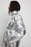Silver Puffer Jacket Silver | NA-KD