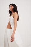 Thin Strap Cape Dress White | NA-KD