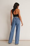 Uneven Waist Denim Blue | NA-KD