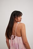 V-Neck Flowy Dress Pink | NA-KD