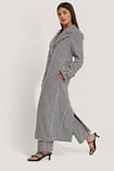 Wide Leg Houndstooth Pants Checkered | NA-KD
