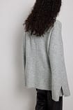 Oversized Knited Sweater Grey | NA-KD