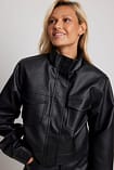 PU Jacket Black | NA-KD