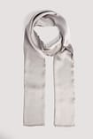Raw Hem Satin Scarf Grey | NA-KD
