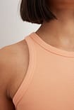 Ribbed Tank Orange | NA-KD