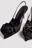 Rose Pointy Toe Pumps Black | NA-KD
