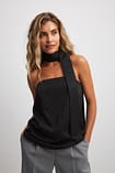 Scarf Tube Top Black | NA-KD