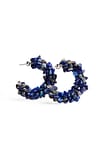 Colored Small Stone Hoops Blue | NA-KD