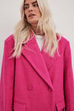 Straight Structured Coat Pink | NA-KD