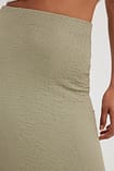 Structure Tight Midi Skirt Green | NA-KD