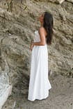 Thin Strap Cape Dress White | NA-KD