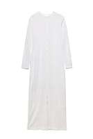 Cárdigan maxi de punto con botones Blanco | NA-KD