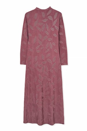 Flowy Patterned Maxi Dress Purple | NA-KD