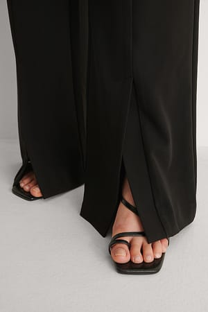 Front Slit Pants Black | NA-KD