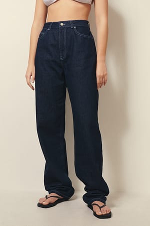 Long Leg Denim Blue | NA-KD
