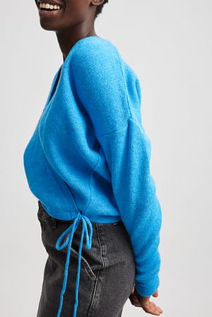 Oversized Rib Knitted Turtle Neck Sweater Offwhite | NA-KD